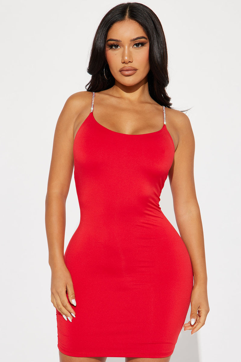 In The Club Embellished Mini Dress - Red | Fashion Nova, Dresses ...