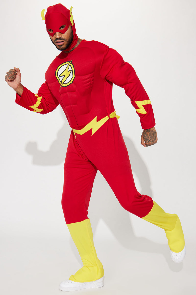 The Flash 3 Piece Costume Set - Red/combo | Fashion Nova, Mens Costumes ...
