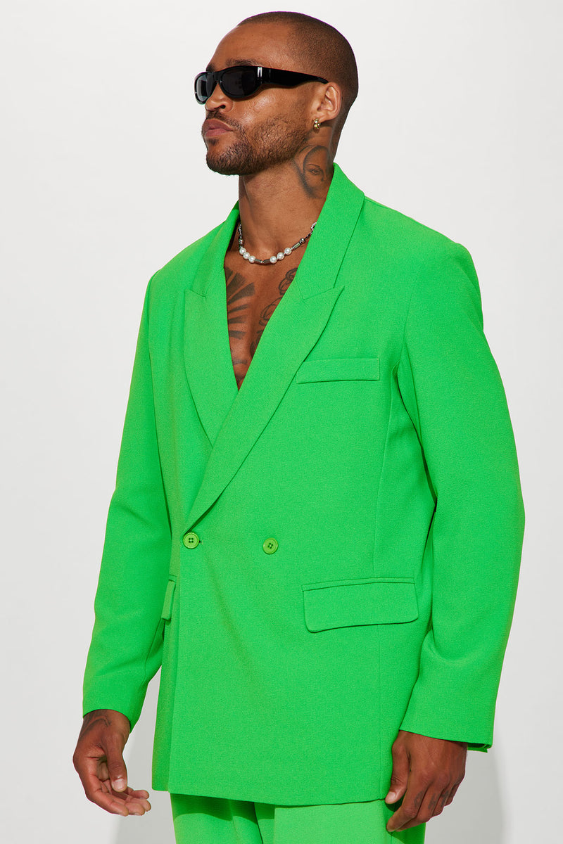 Golden Hour Boxy Double Breasted Suit Jacket - Green | Fashion Nova ...