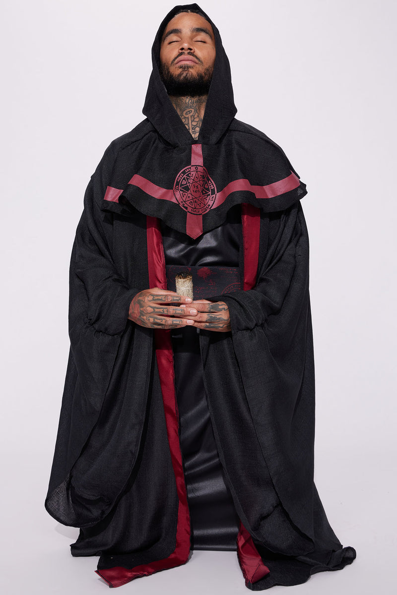 Priest Of Darkness 4 Piece Costume Set - Black/Red | Fashion Nova, Mens ...