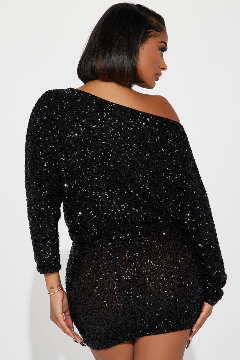 Valery Sequin Mini Dress - Black | Fashion Nova, Dresses | Fashion Nova