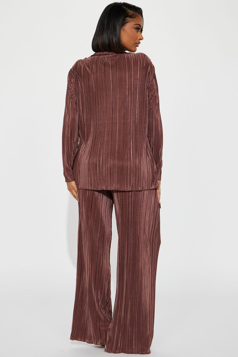 If It Plisse You Pant Set - Mocha | Fashion Nova, Matching Sets ...