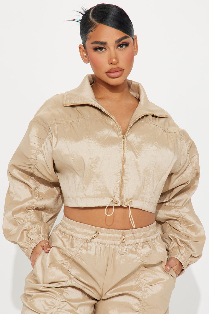 So Motivated Windbreaker Pant Set - Taupe | Fashion Nova, Matching Sets ...