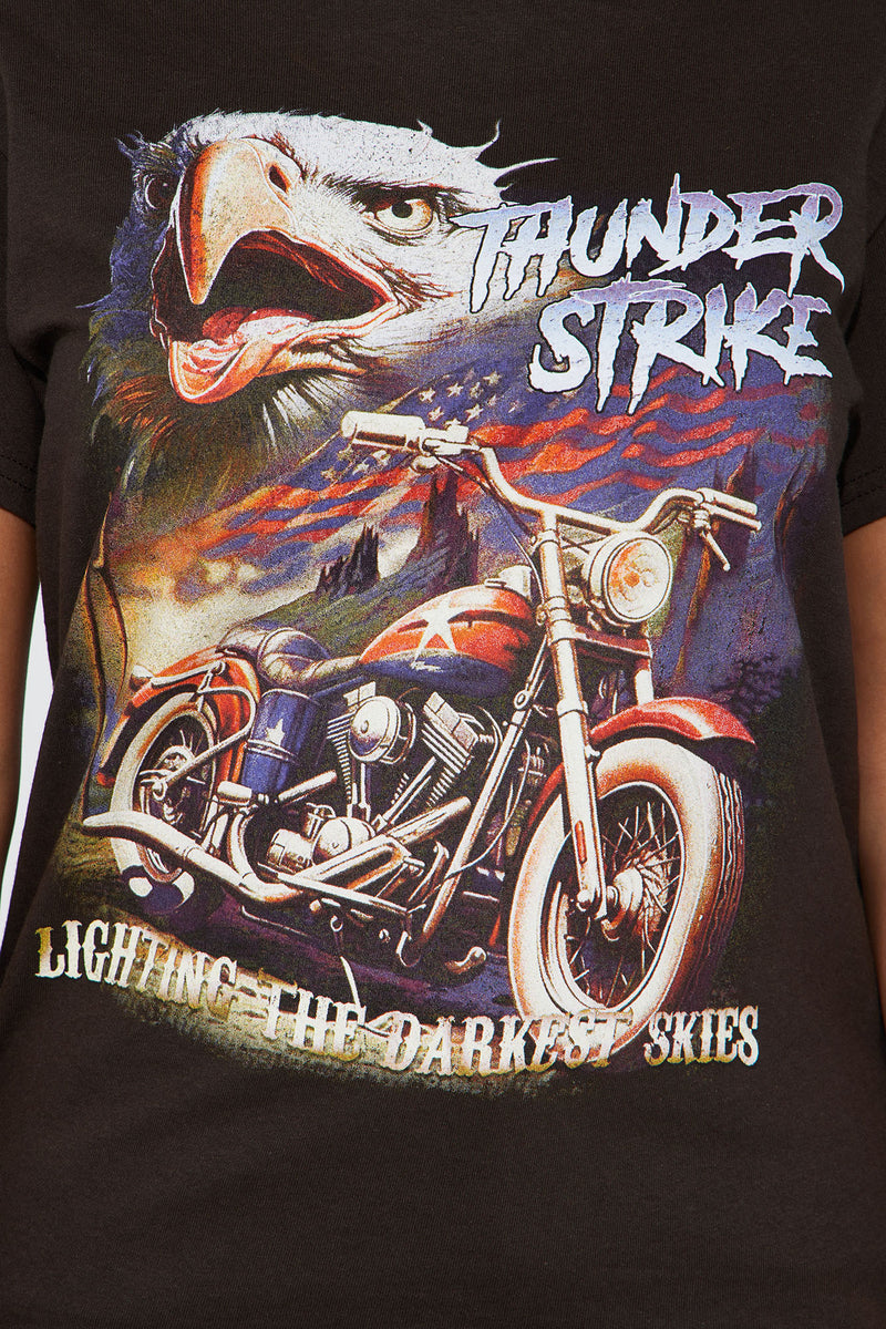 Thunder Strike Graphic Tee - Brown | Fashion Nova, Screens Tops and ...