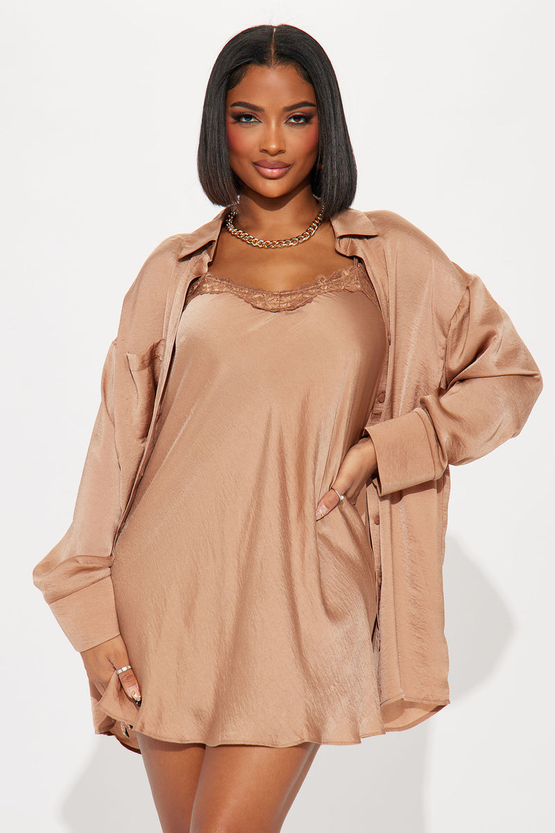 Kyla Mini Dress Set - Mocha | Fashion Nova, Dresses | Fashion Nova