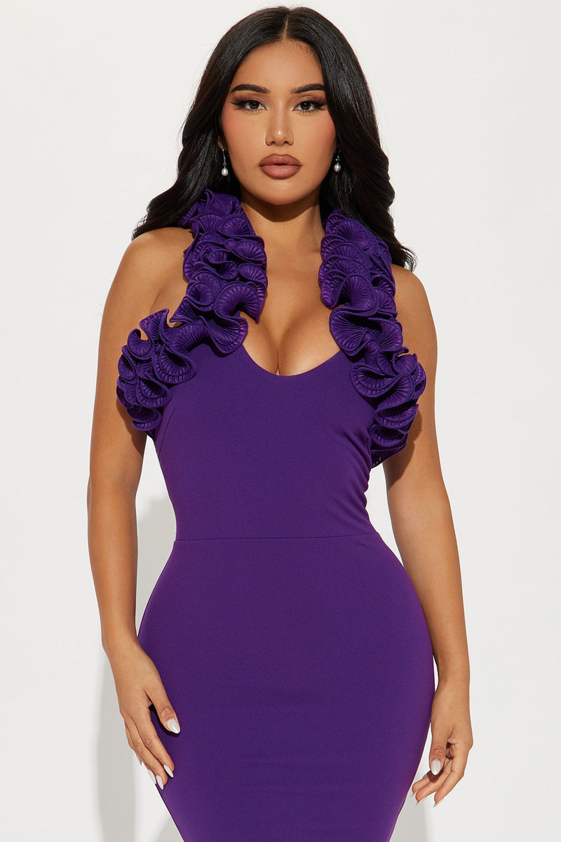Charlotte Ruffle Mini Dress - Violet | Fashion Nova, Dresses | Fashion Nova