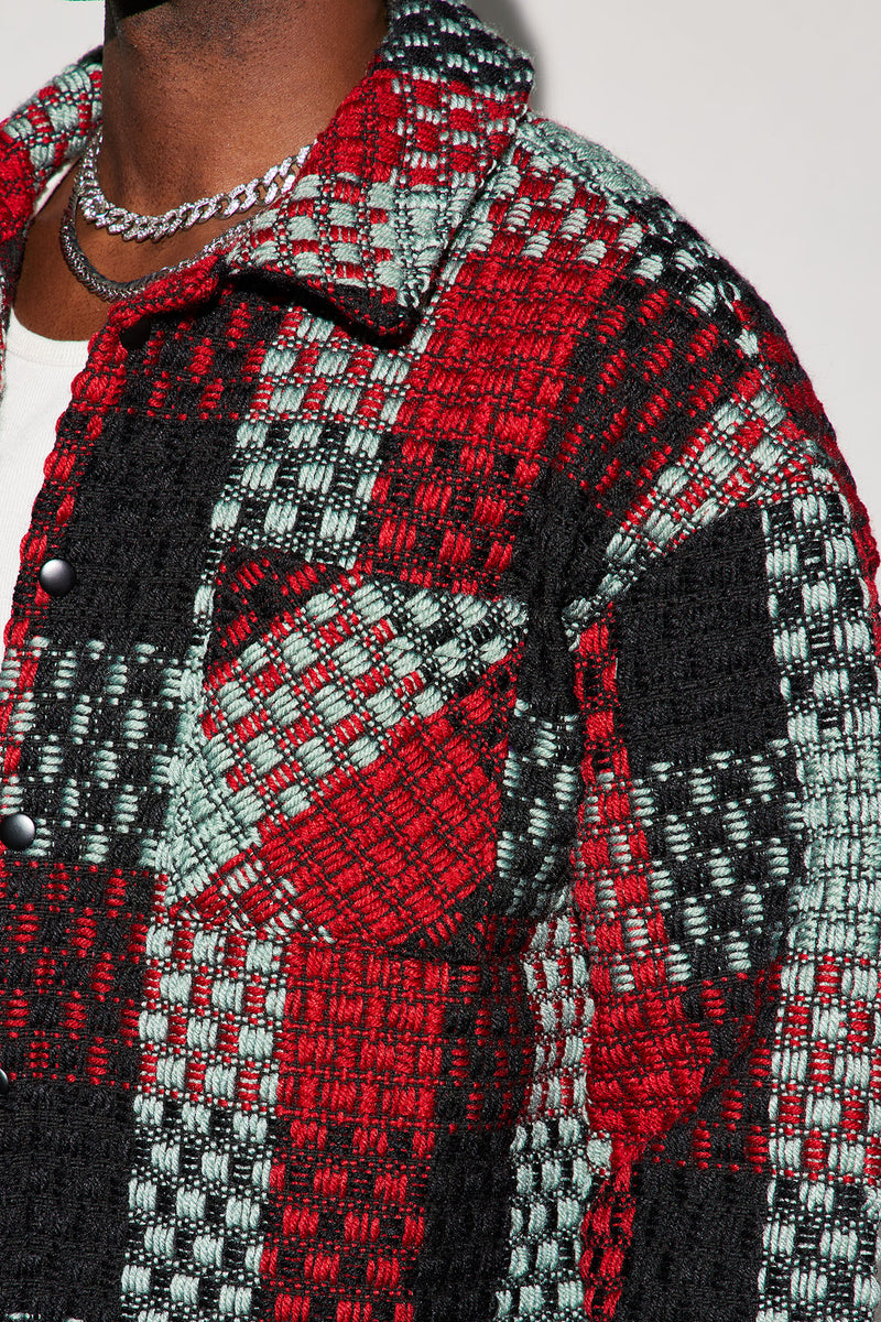 Beverly Tweed Shacket - Red/combo | Fashion Nova, Mens Jackets ...