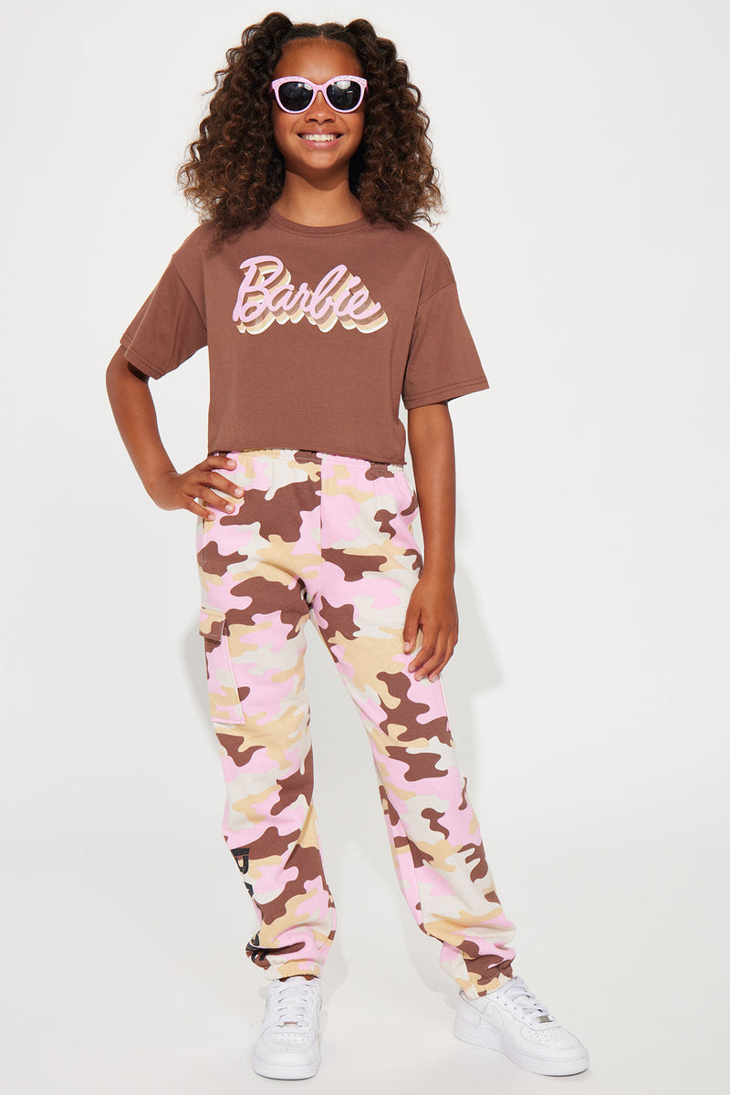 Mini Barbie Soldier Jogger Set - Brown | Fashion Nova, Kids Sets ...