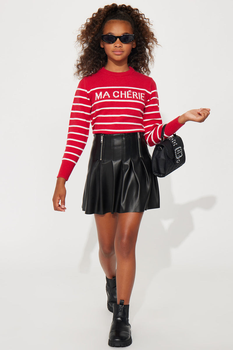 Mini Ma Cherie Striped Sweater - Red | Fashion Nova, Kids Sweaters ...