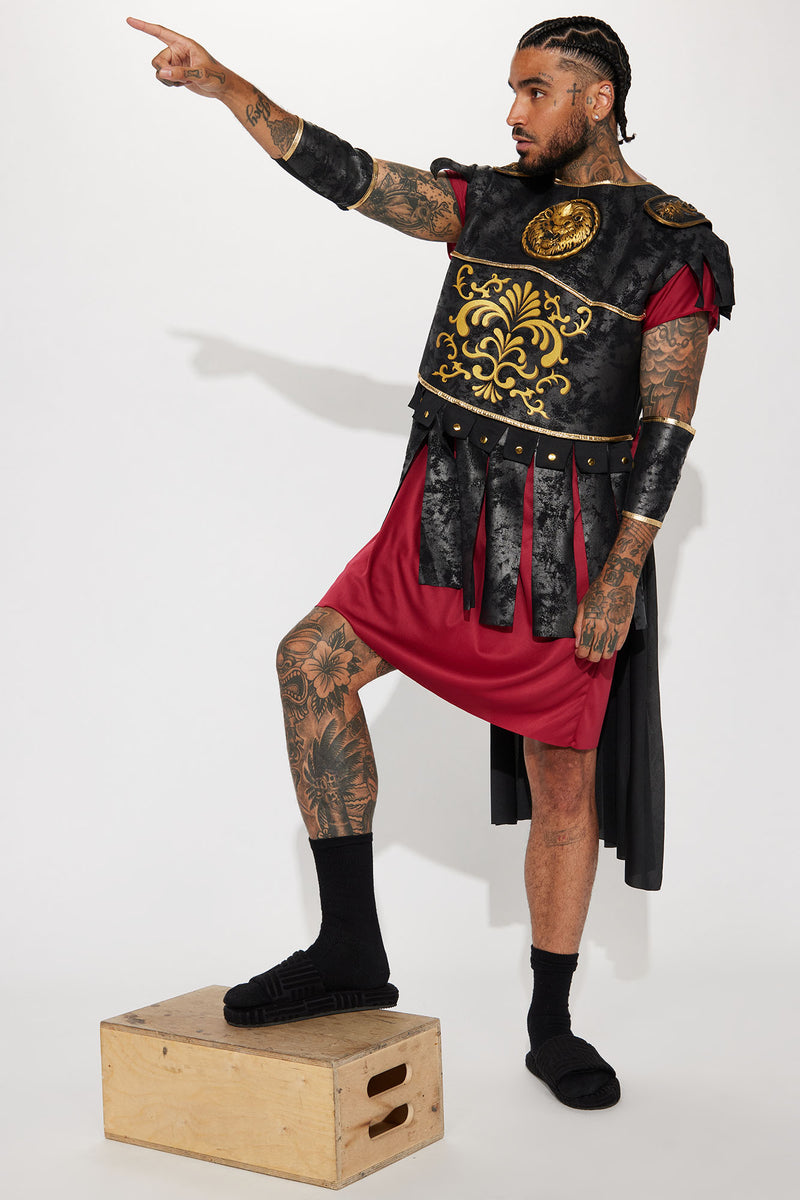 Roman Warrior 4 Piece Costume Set - Black/combo | Fashion Nova, Mens ...