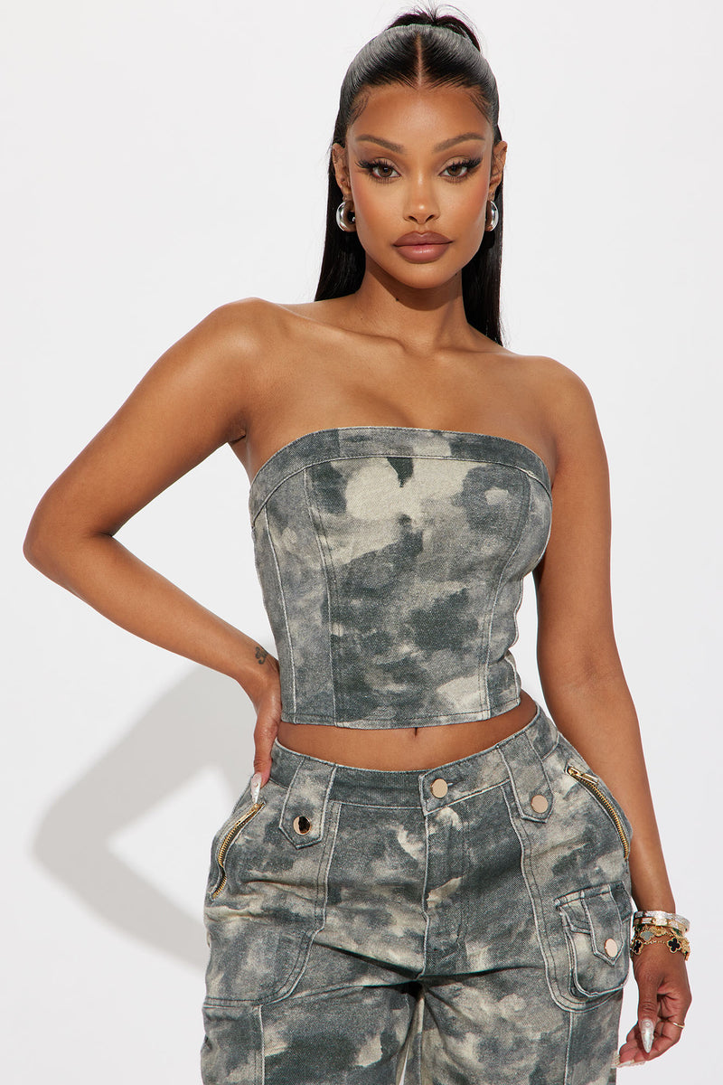 On My Mind Cargo Pant Set - Grey/combo | Fashion Nova, Matching Sets ...