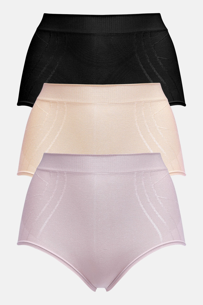 Perfectly Me Sculpting Shapewear Panty 3 Pack - Mauve/combo | Fashion ...