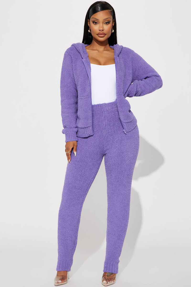 Always Extra Cozy Pant Set - Purple | Fashion Nova, Matching Sets ...