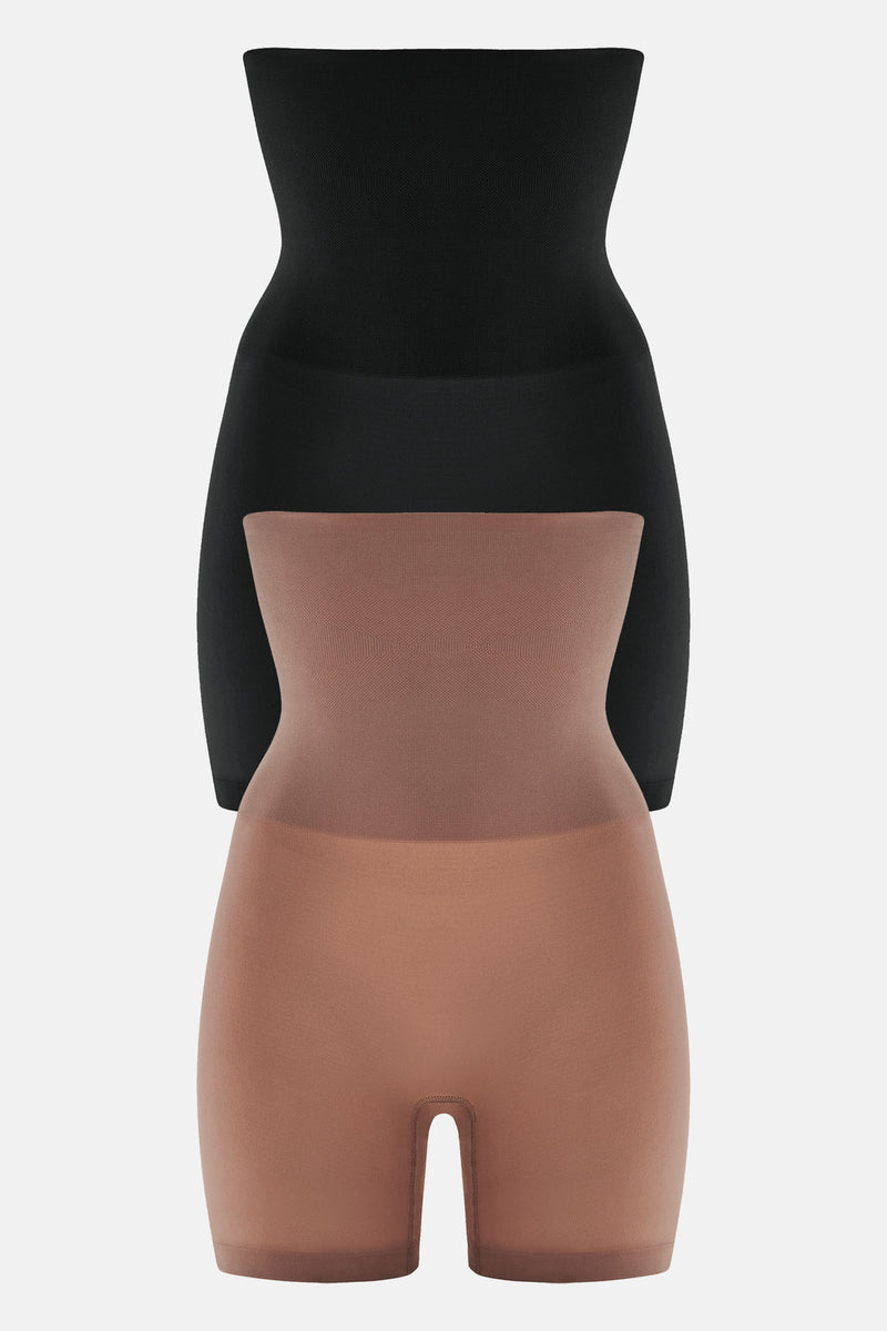 Shape Me Thigh 2 Pack Shaping Shorts - Mocha | Fashion Nova, Lingerie ...