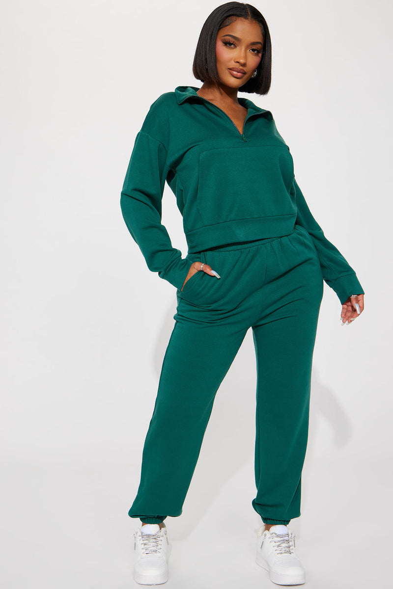 Chill Day Fleece Jogger Set - Hunter | Fashion Nova, Matching Sets ...