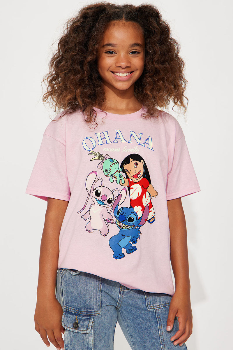 Mini Ohana Means Family Graphic Tshirt - Pink | Fashion Nova, Kids Tops ...