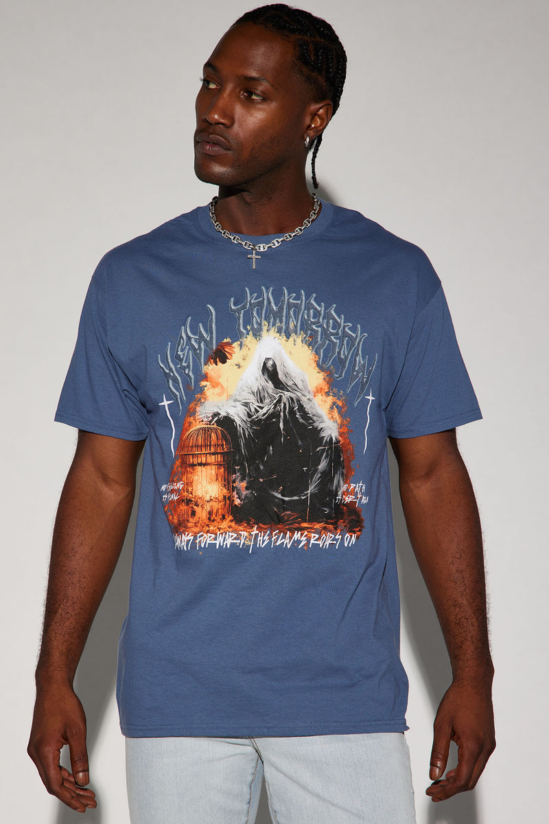 New Tomorrow Short Sleeve Tee - Navy | Fashion Nova, Mens Graphic Tees ...