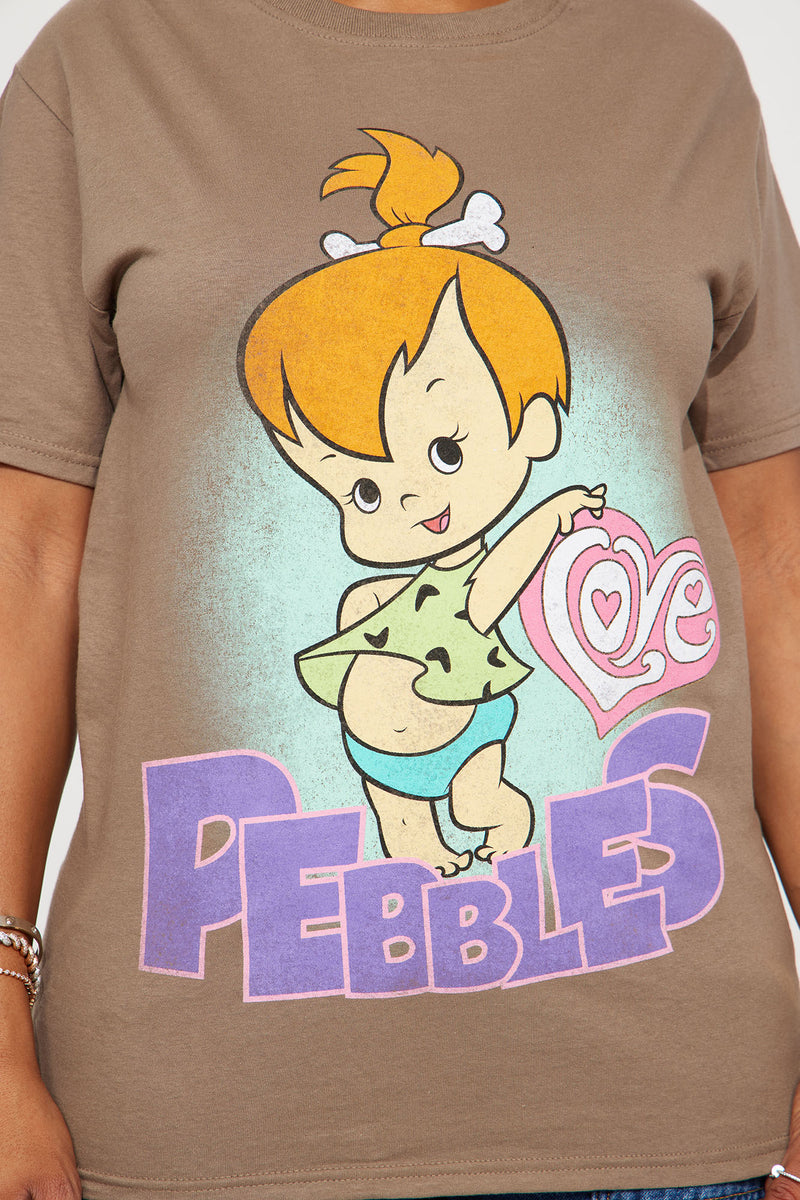 Pebbles Flintstones Graphic Tee - Mocha | Fashion Nova, Screens Tops ...