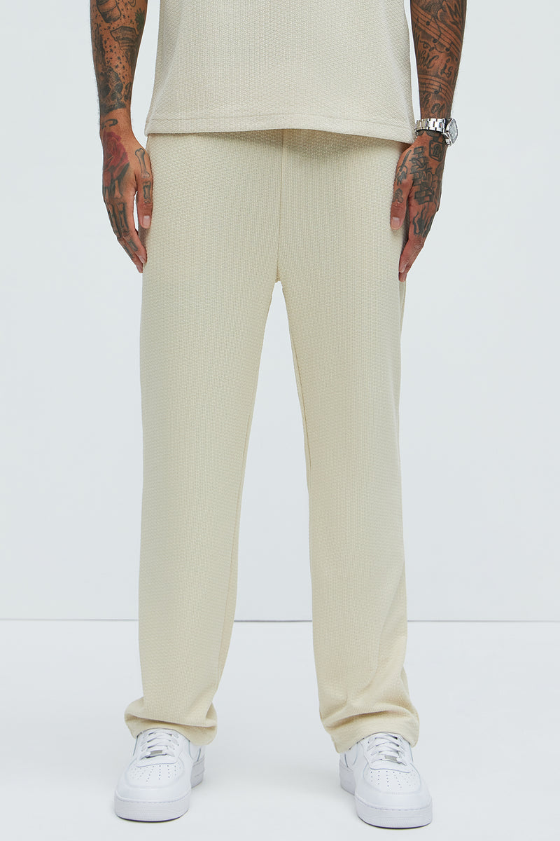 Capstan Straight Textured Pants - Cream | Fashion Nova, Mens Pants ...