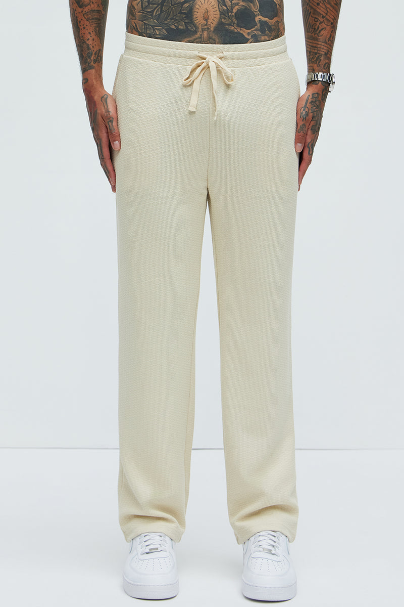 Capstan Straight Textured Pants - Cream | Fashion Nova, Mens Pants ...