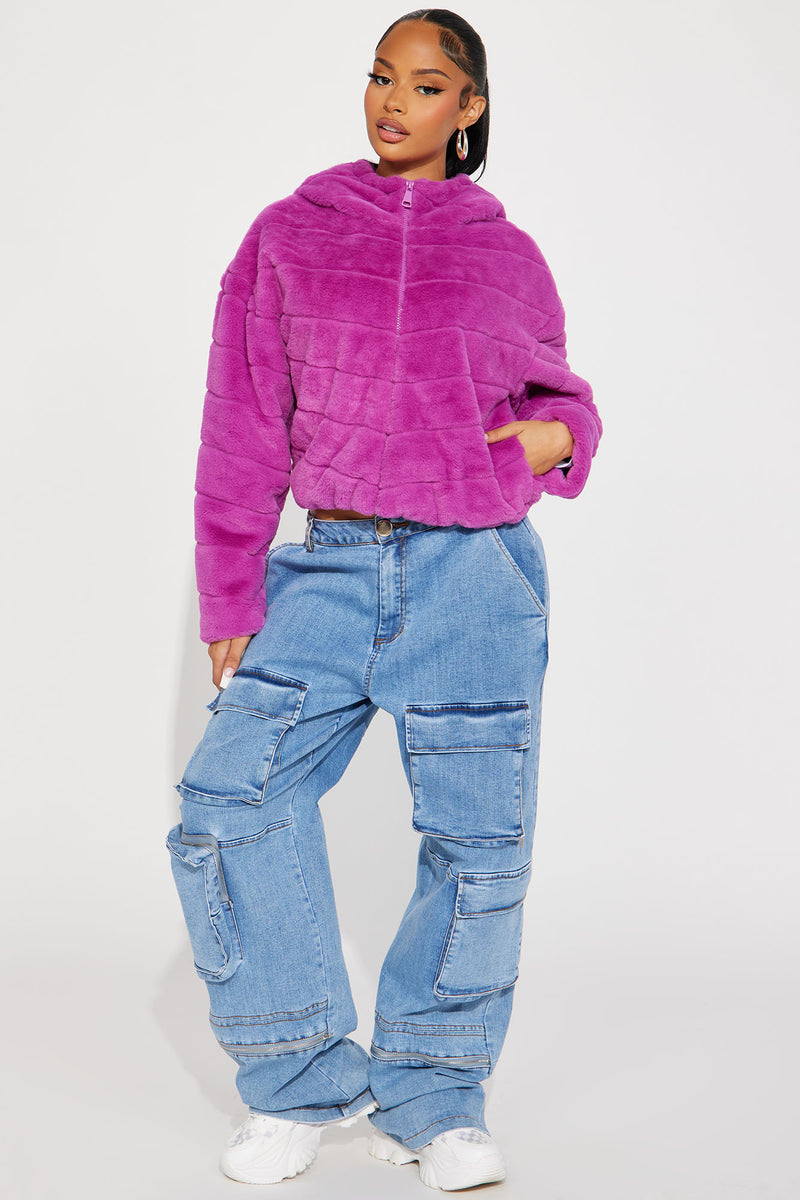 Capture This Faux Fur Jacket - Magenta | Fashion Nova, Jackets & Coats ...