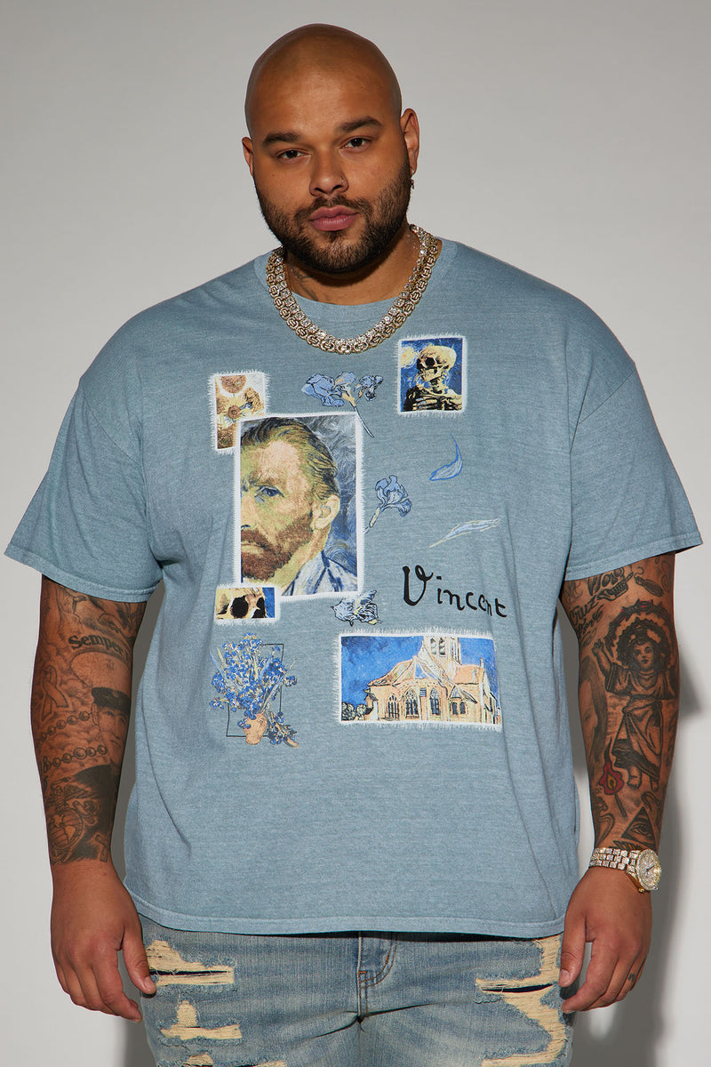 Vincent Van Gogh Portraits Short Sleeve Tee - Jade | Fashion Nova, Mens ...