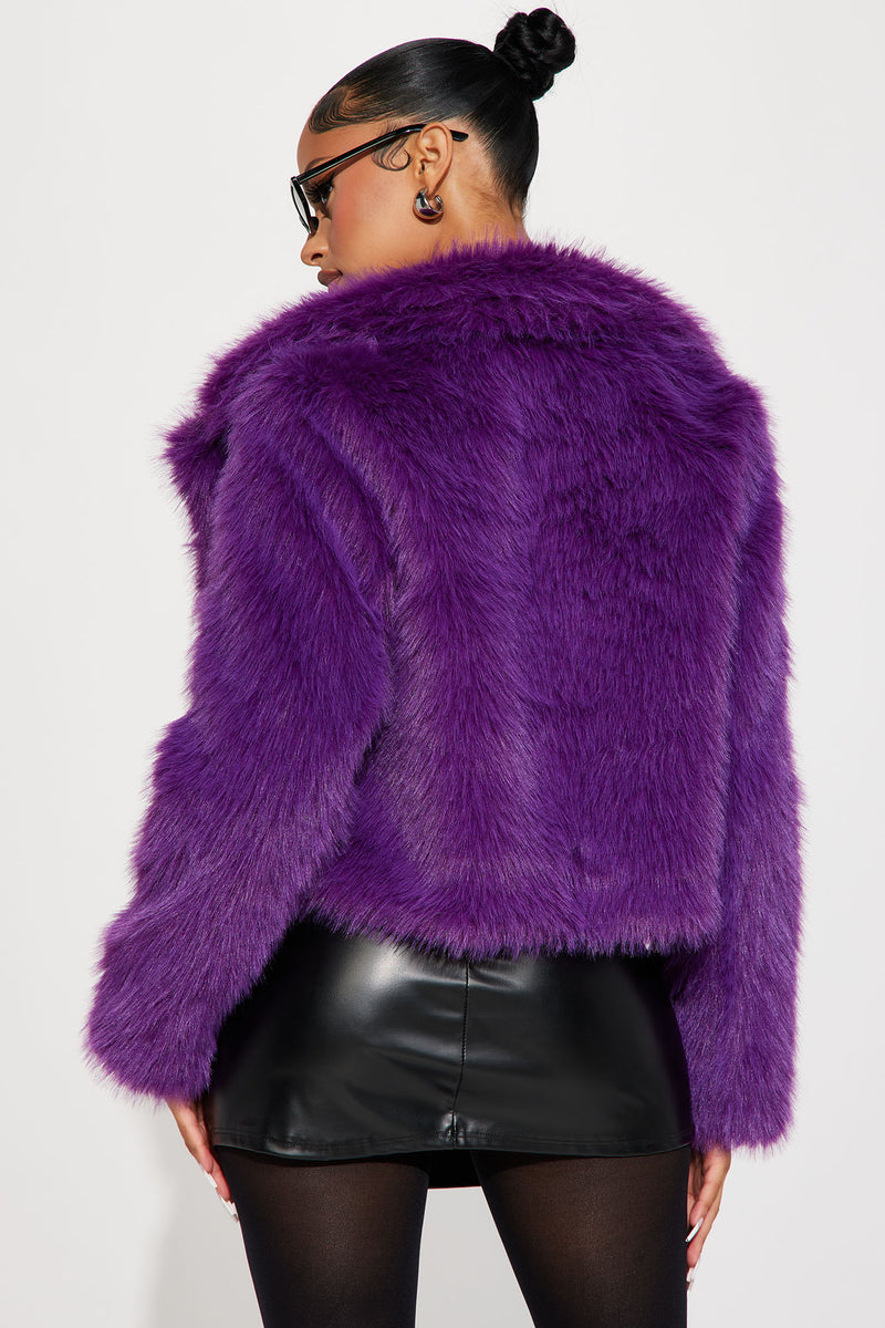 Foxy Mama Faux Fur Jacket - Purple | Fashion Nova, Jackets & Coats ...