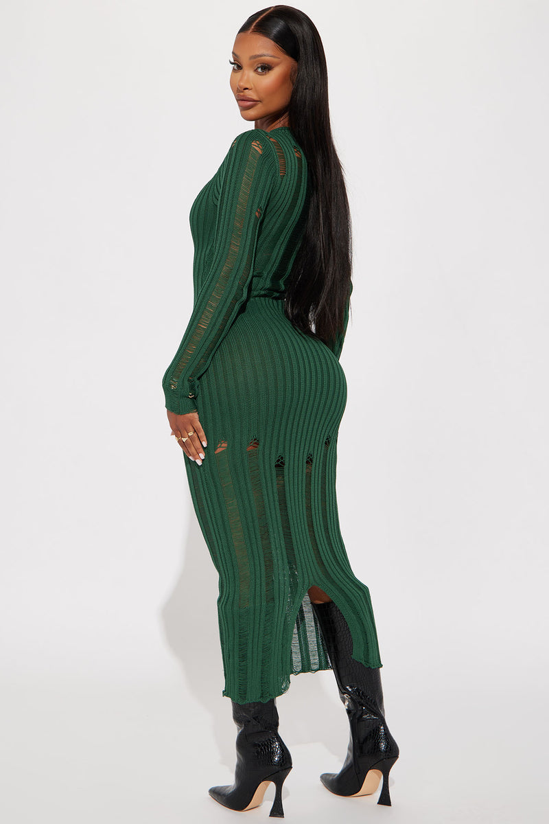 Alani Sweater Maxi Dress - Hunter | Fashion Nova, Dresses | Fashion Nova