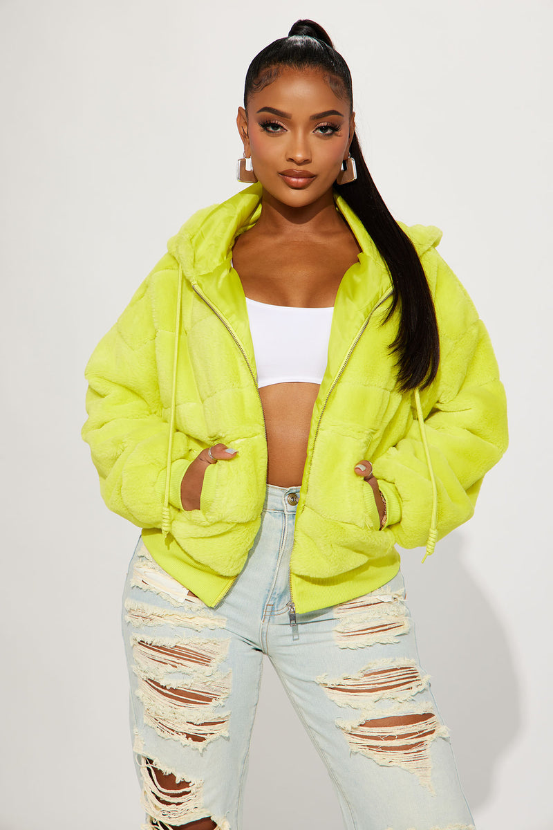 So Delighted Faux Fur Puffer Jacket - Green | Fashion Nova, Jackets ...
