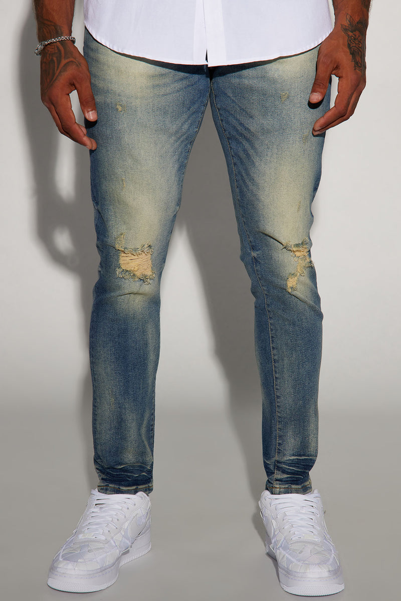 Novacane Skinny Jeans Medium Wash Fashion Nova Mens Jeans Fashion Nova