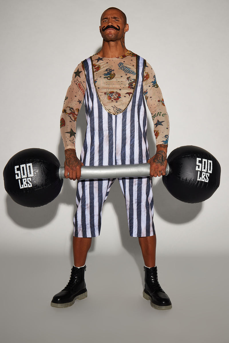 Strongman 4 Piece Costume Set - White/combo | Fashion Nova, Mens ...