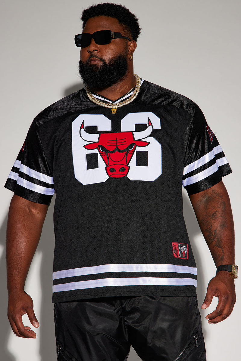 Bulls Grand Short Sleeve Stand Mesh Top- Black | Fashion Nova, Mens ...