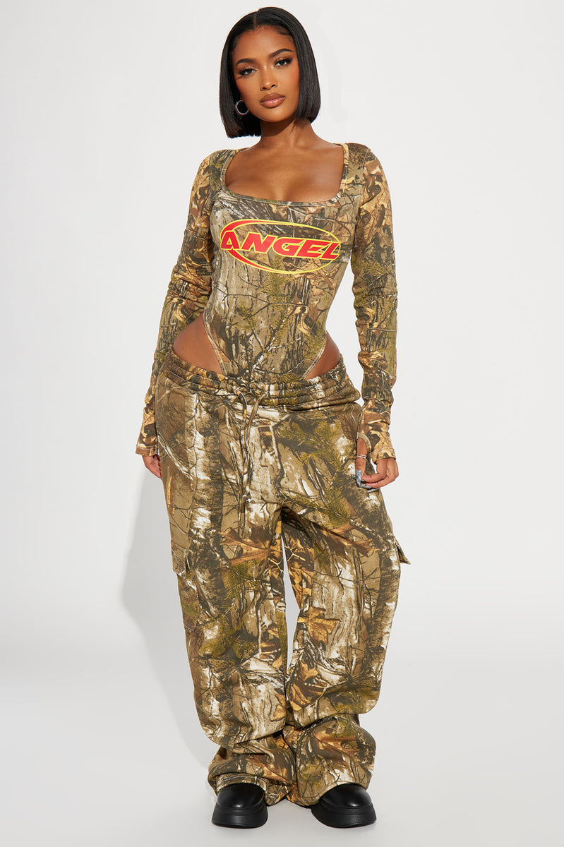 Angel Baby Camo Wide Leg Pant - Camouflage | Fashion Nova, Screens Tops and Bottoms | Fashion Nova