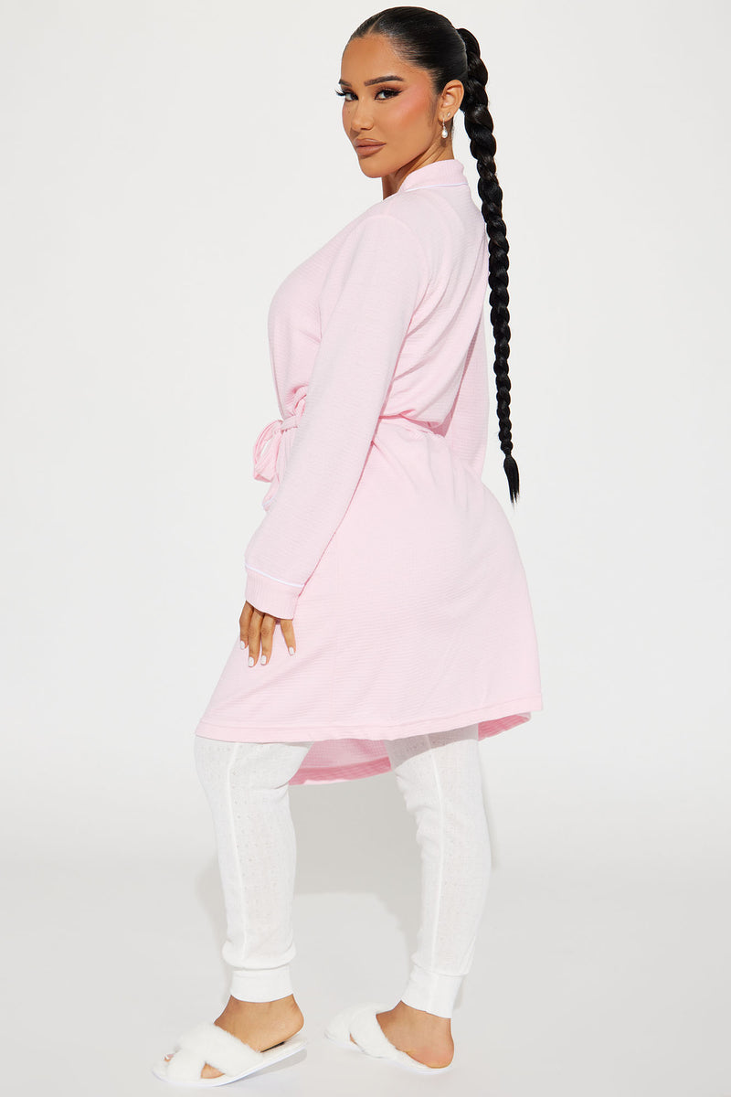 Time To Relax Waffle PJ Robe - Pink | Fashion Nova, Lingerie ...