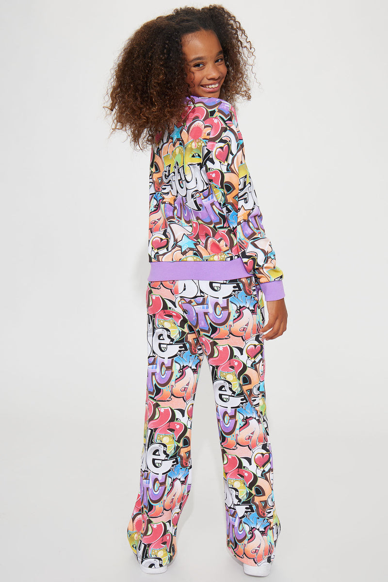 Mini All Day Everyday Fleece Pant Set - Multi Color | Fashion Nova ...