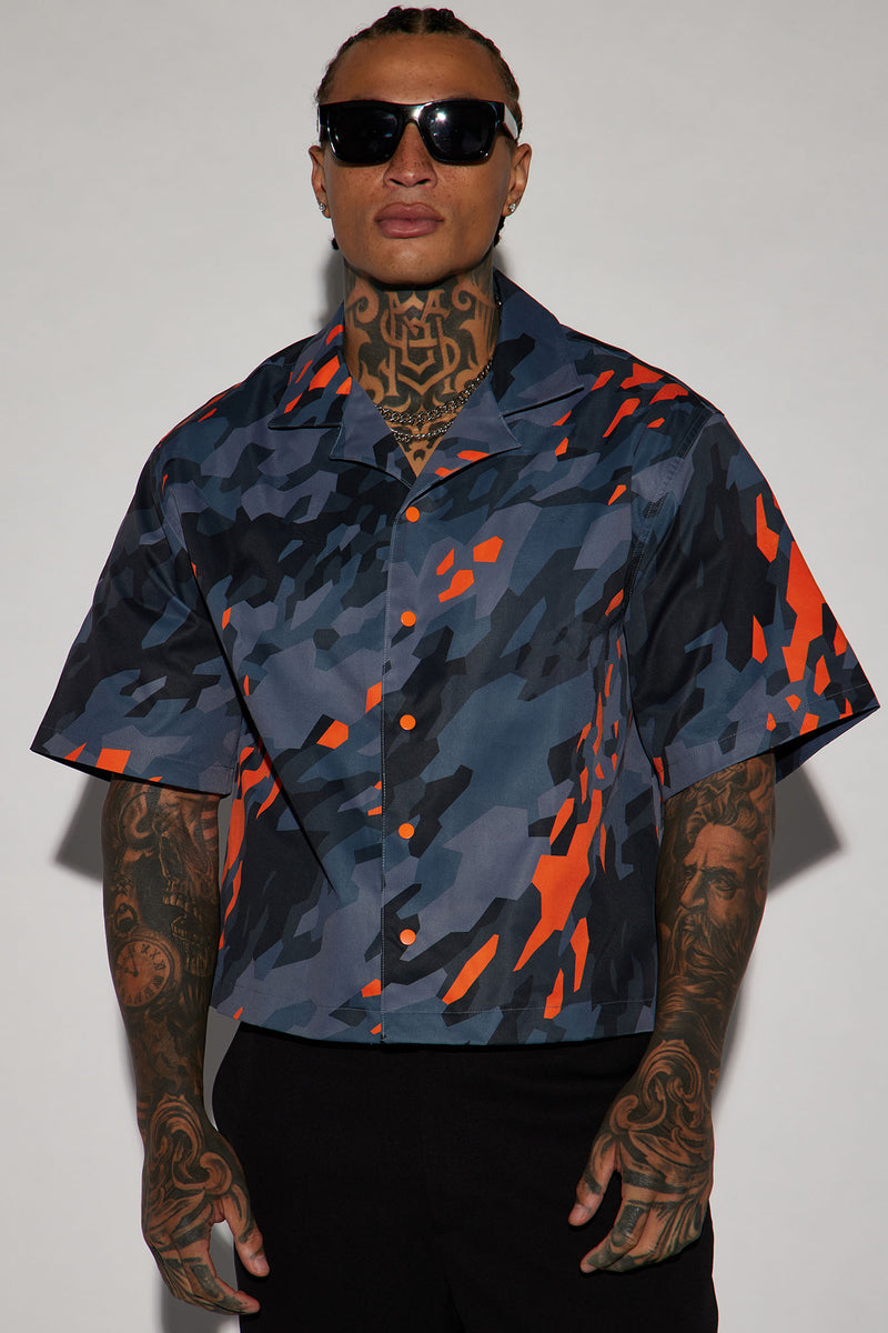 Havana Cropped Button Up Shirt - Grey/combo | Fashion Nova, Mens Shirts ...