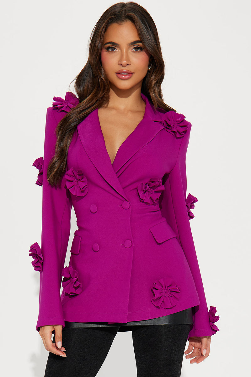 Tea Babe Blazer - Magenta | Fashion Nova, Jackets & Coats | Fashion Nova