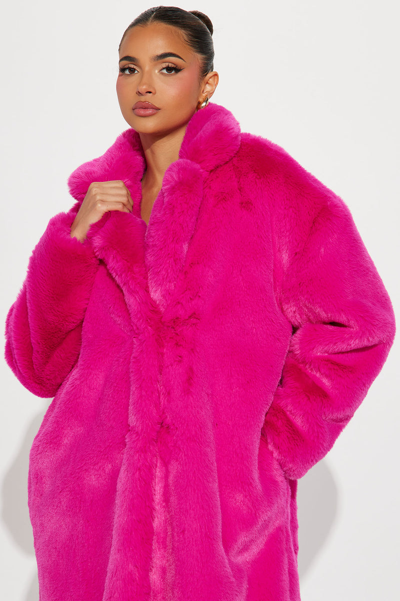 Night Of Fun Faux Fur Coat - Fuchsia | Fashion Nova, Jackets & Coats ...