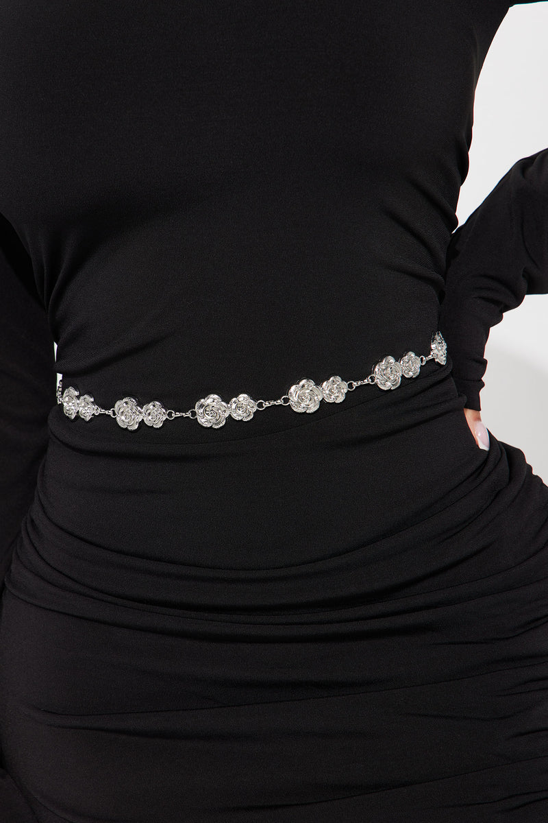 Rose Garden Chain Belt - Silver | Fashion Nova, Accessories | Fashion Nova