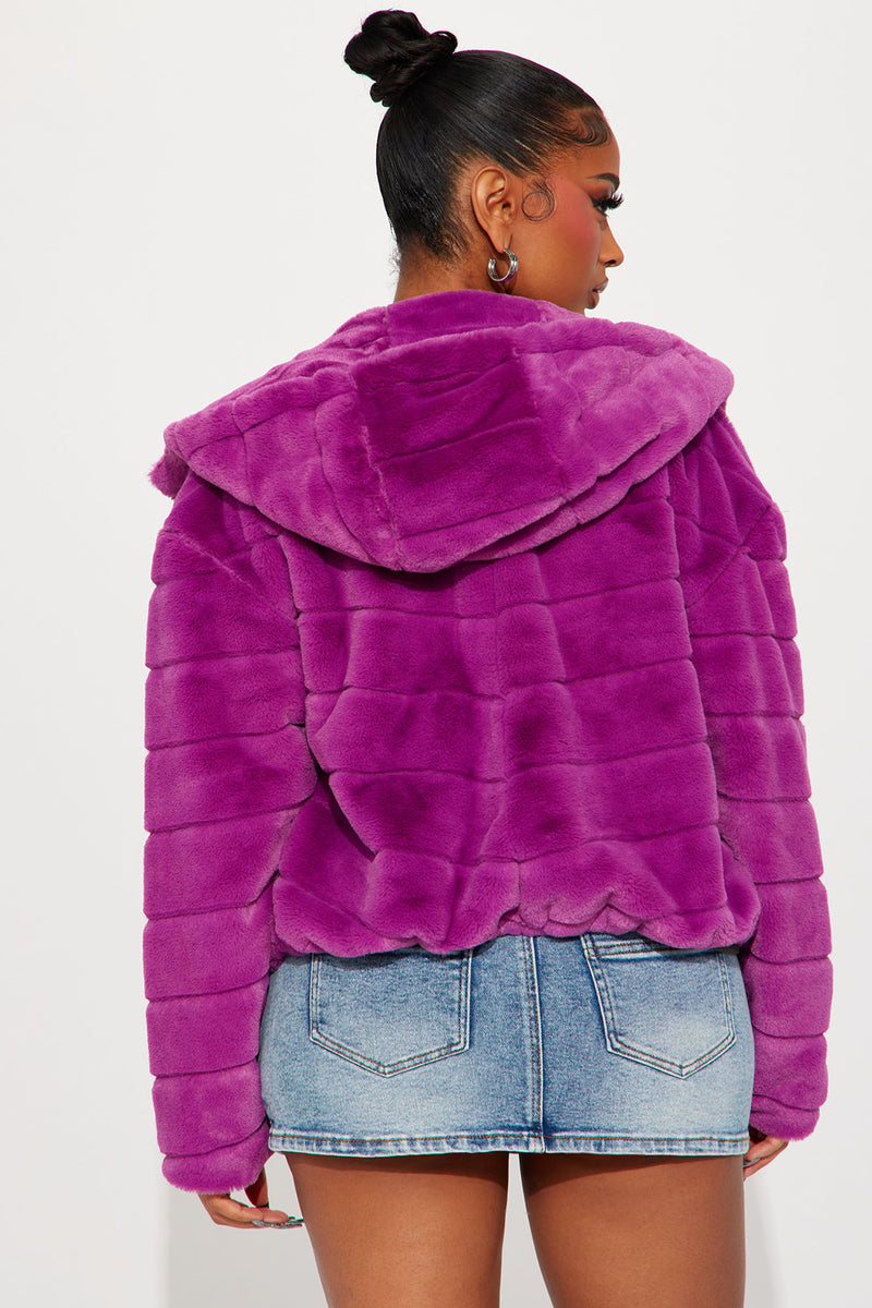 Having My Way Faux Fur Coat - Plum | Fashion Nova, Jackets & Coats ...