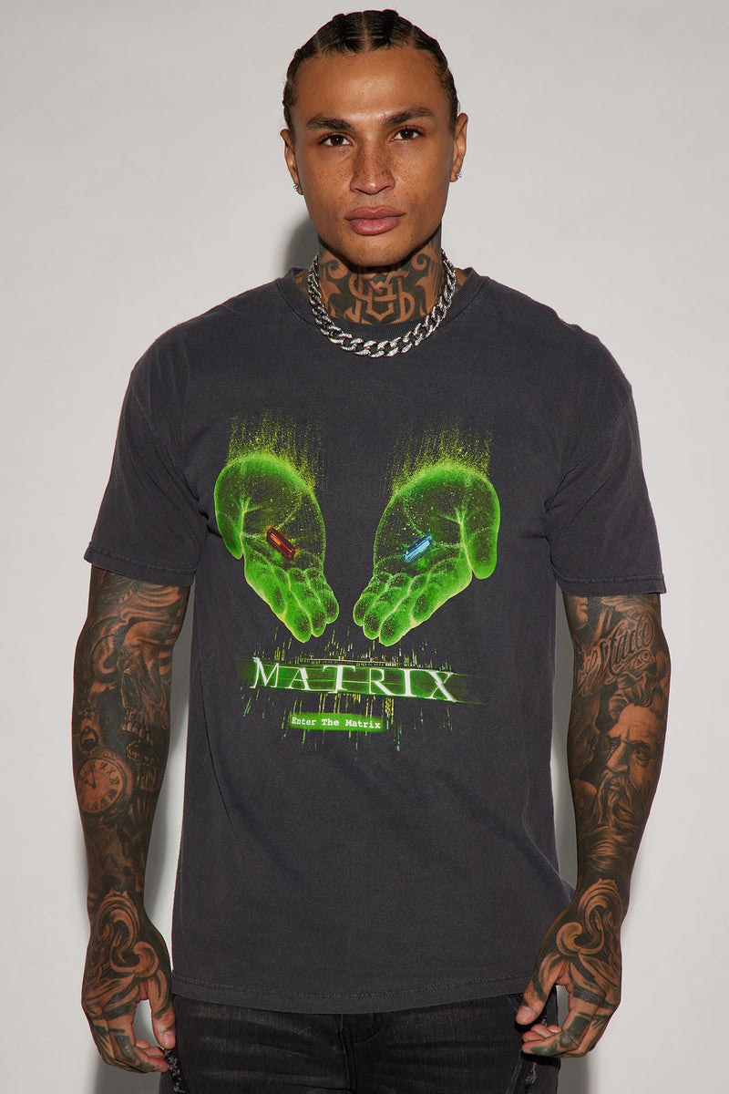 The Matrix Blue Pill or Red Pill Short Sleeve Tee - Black | Fashion ...