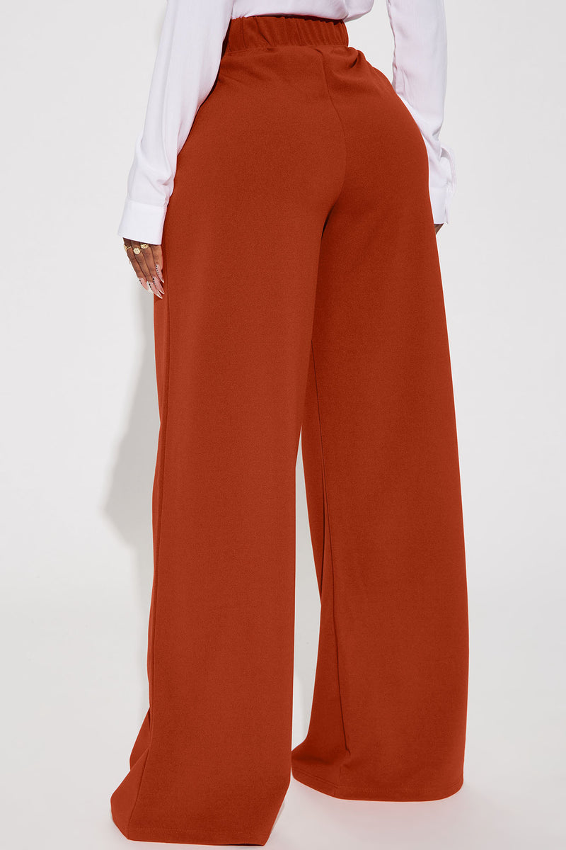 What Matters Most Wide Leg Trouser - Rust | Fashion Nova, Pants ...