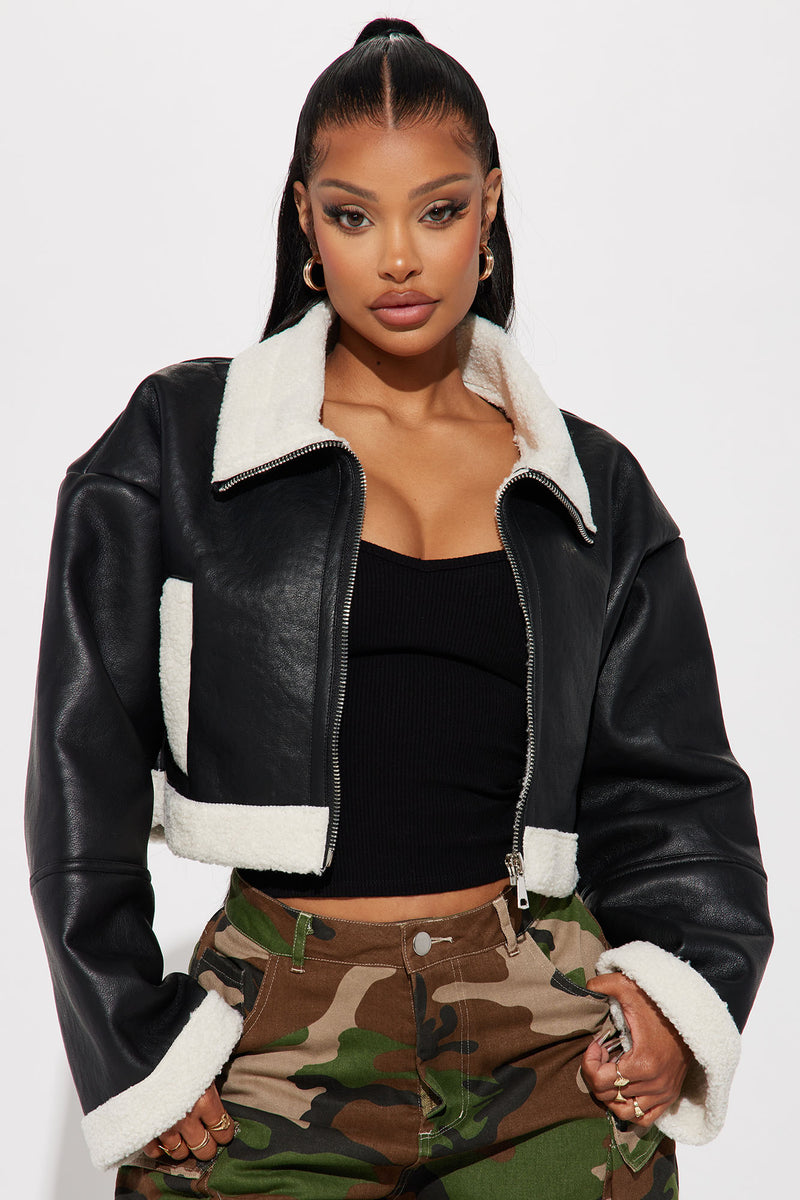 Nights Out Faux Leather Jacket - Black | Fashion Nova, Jackets & Coats ...
