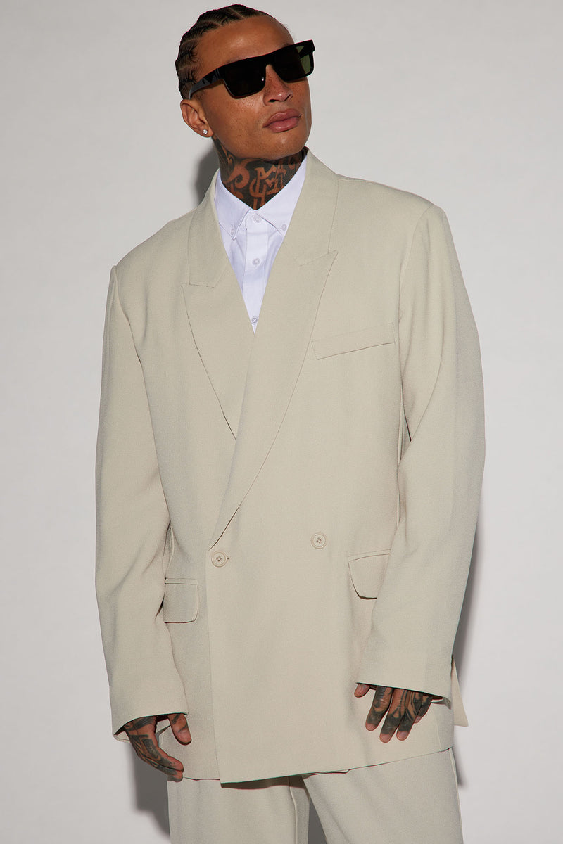 Golden Hour Boxy Double Breasted Suit Jacket - Off White | Fashion Nova ...