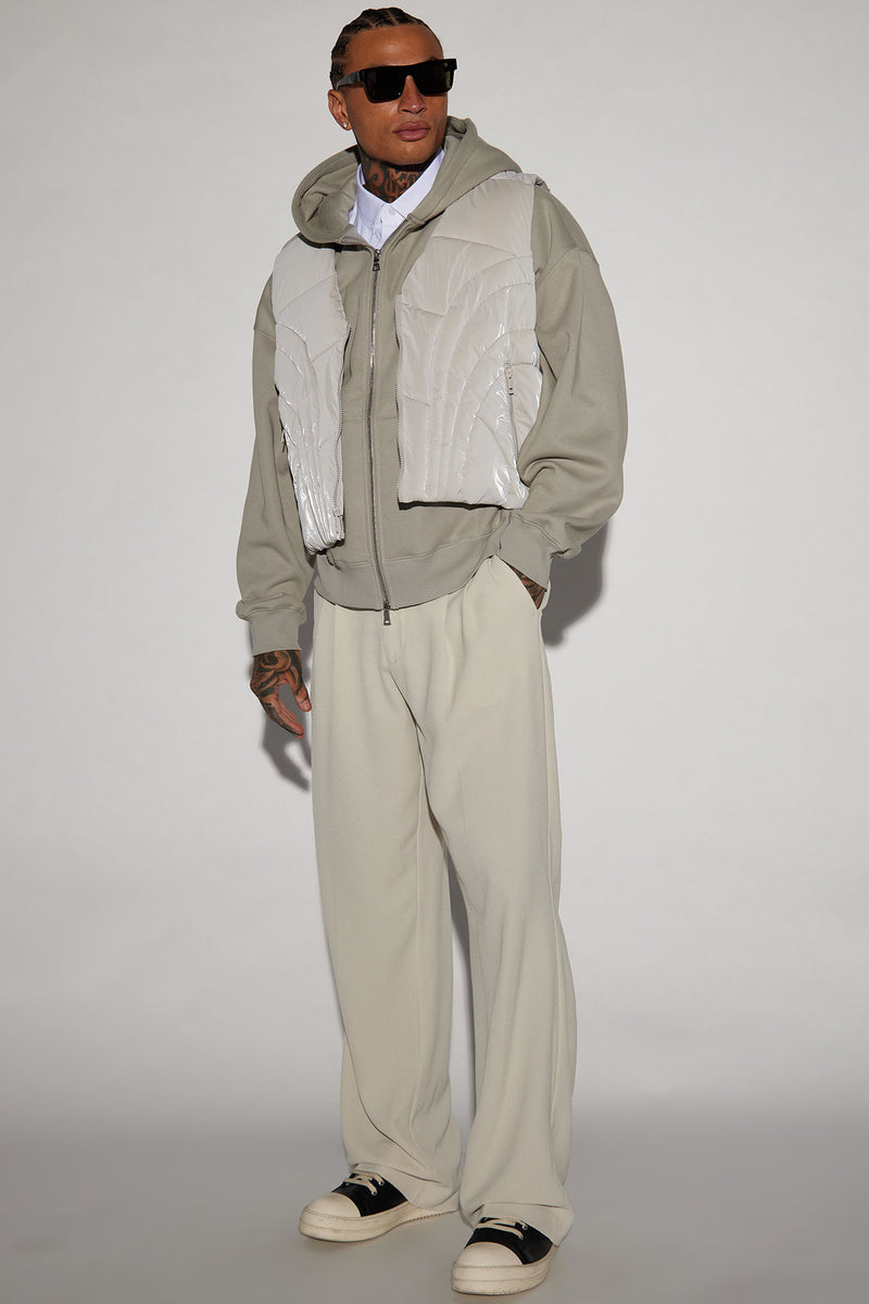 Avalon Cropped Tactical Padded Vest - Grey | Fashion Nova, Mens Jackets | Fashion Nova