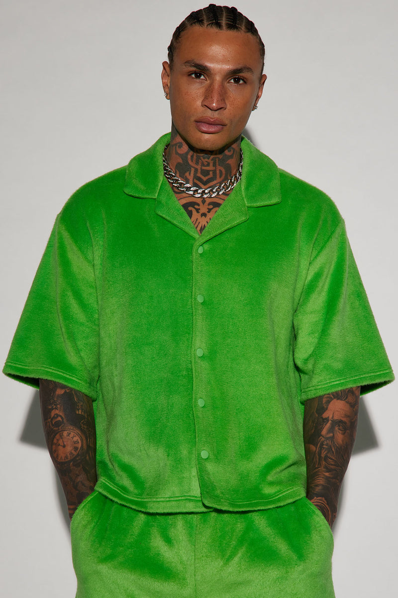 Feel The Mood Button Up Shirt - Green | Fashion Nova, Mens Shirts ...