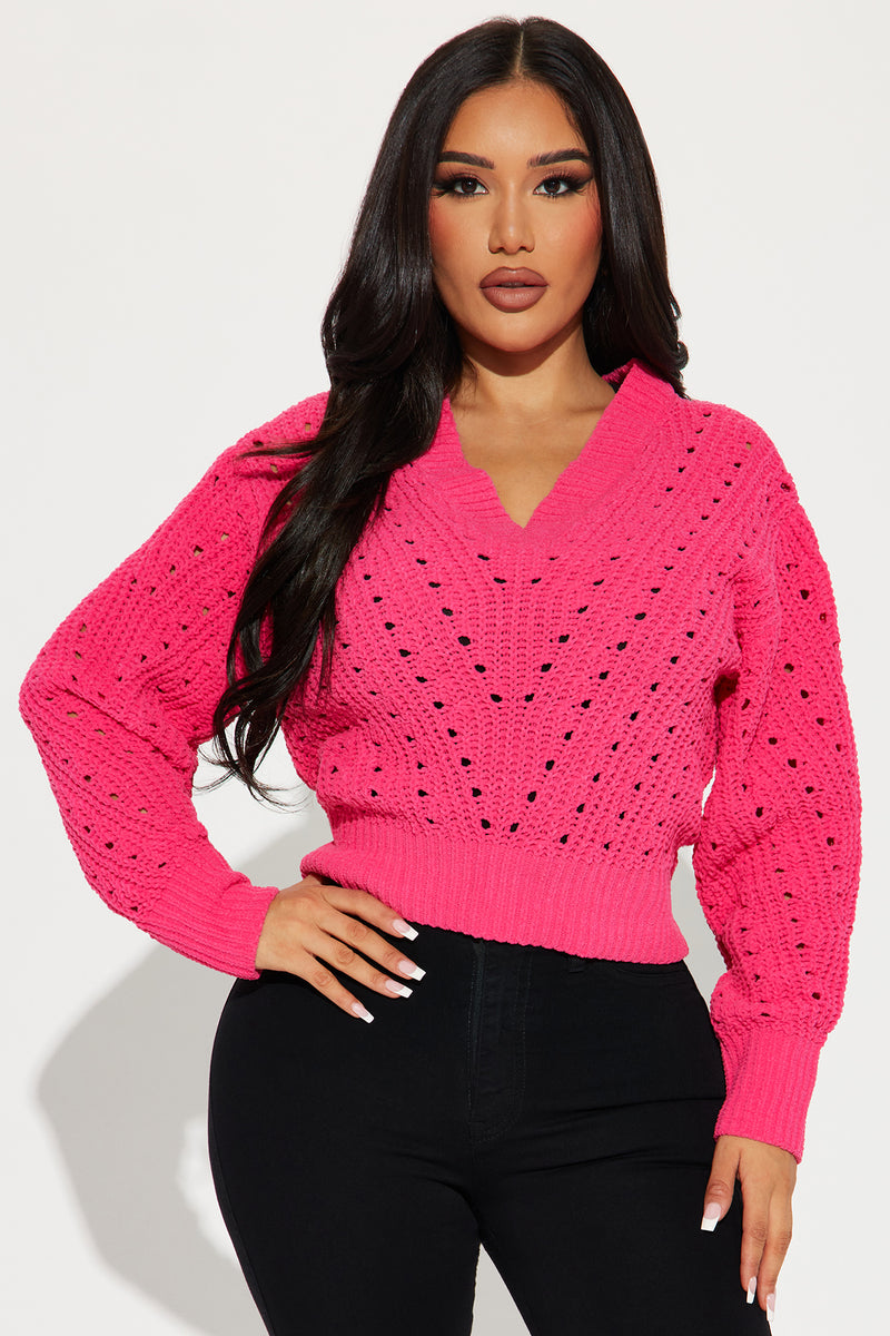 Niomie Sweater - Fuchsia | Fashion Nova, Sweaters | Fashion Nova
