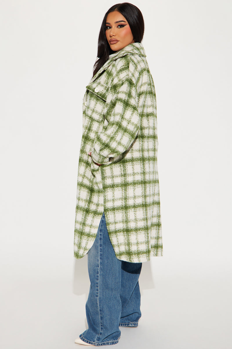 Tyla Wool Shacket - Olive/combo | Fashion Nova, Jackets & Coats ...