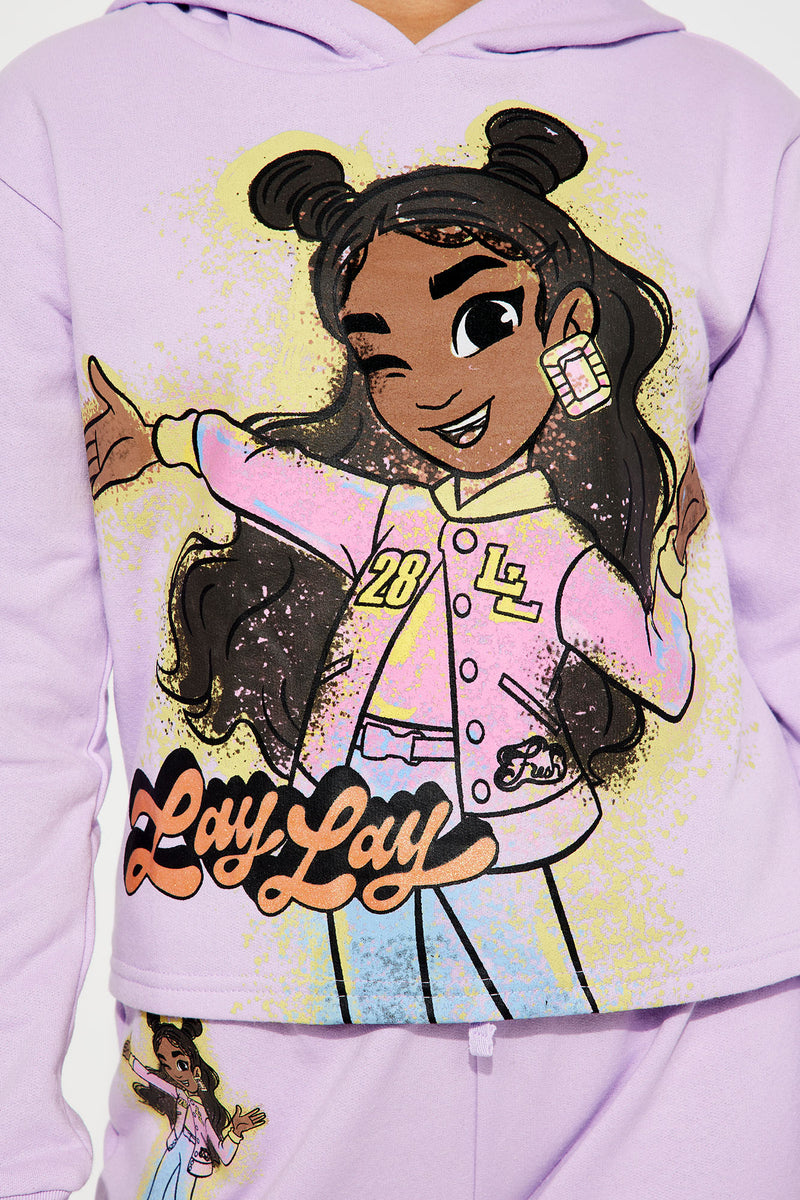 Mini Lay Lay Fleece Jogger Set - Lavender | Fashion Nova, Kids Sets ...