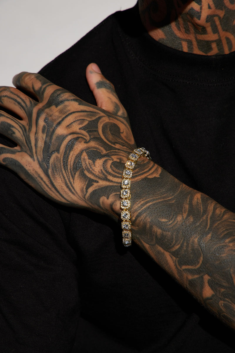 Iced Micro Cluster Chain Bracelet - Gold | Fashion Nova, Mens Jewelry ...
